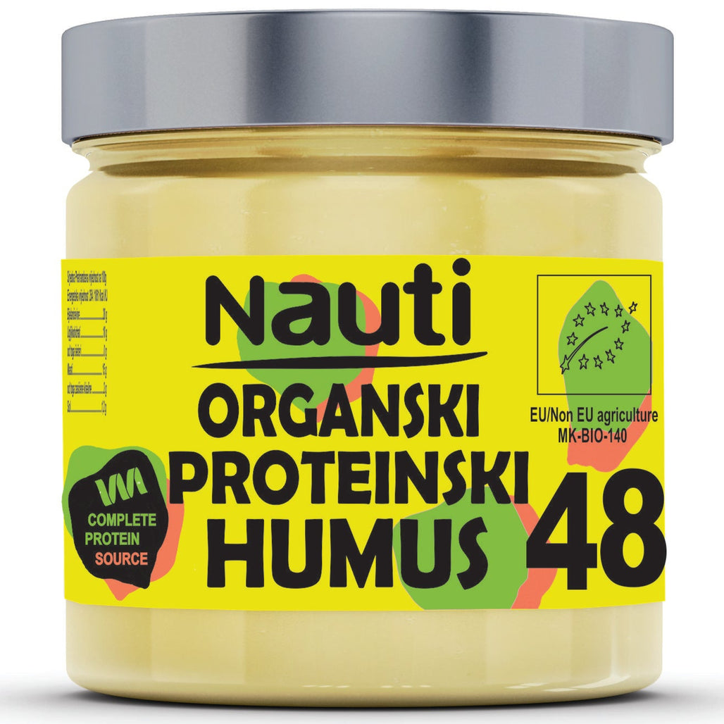 Protein hummus organic 48, 185g - Nauti — JUG deli