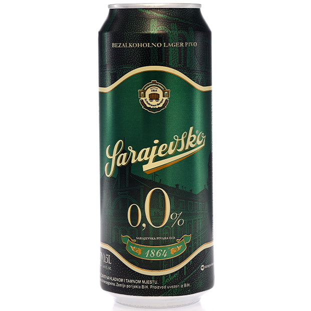 Sarajevsko non-alcoholic beer 0% 0,5L - Sarajevska pivara — JUG deli