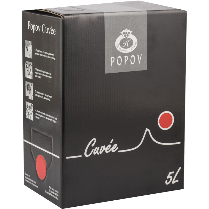 Cuvee Red, Bag in box 5L - Popov — JUG deli
